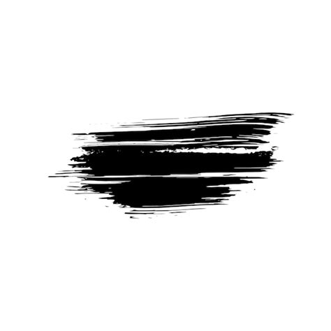 검은색 브러시 스트로크 프리미엄 벡터