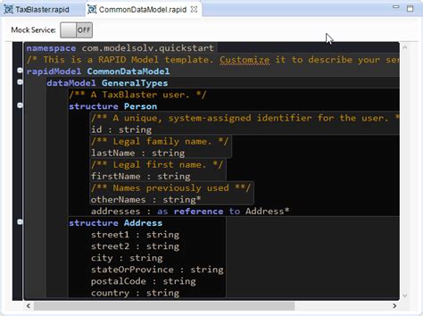 Reprezen Api Studio Quick Start Guide Customizing Data Type Realization