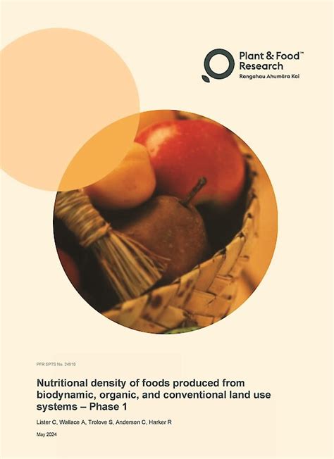 Nutrient Density Research Phase 1 Report Released • Kete Ora Trust