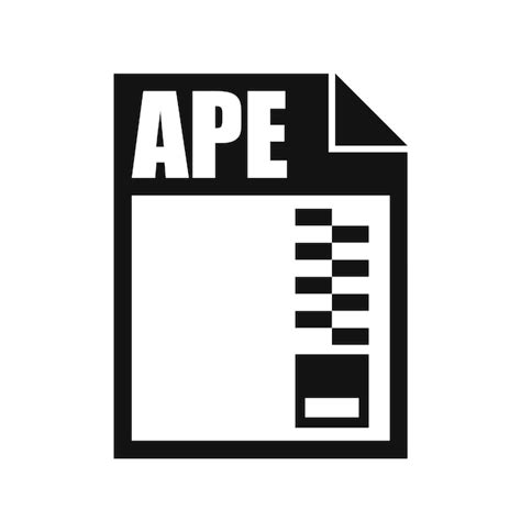 Premium Vector Ape File Vector Icon Flat Design Style