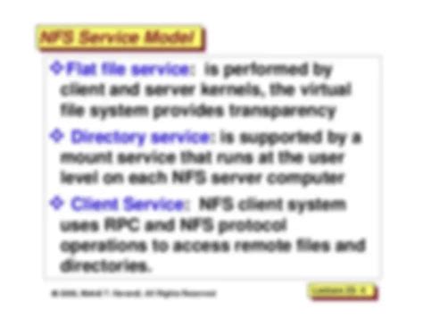 Distributed File Systems An Overview Of Nfs And Afs Papers Computer
