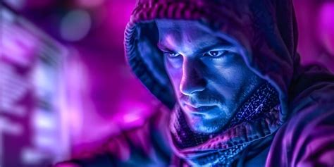 infiltração de um sistema de computador por um hacker masculino usando
