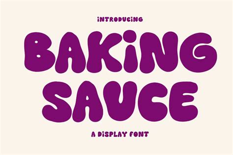 BAKING SAUCE Font Slidehack FontSpace