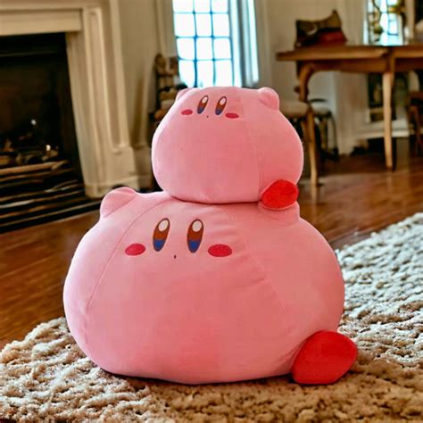 Giant Kirby Squishy Plush Kirby Plushie Pillow Anime Kawaii Plushie Toy Kirby Collection T