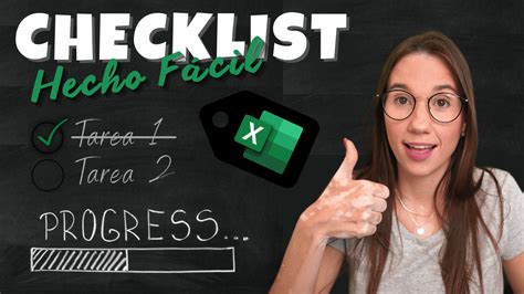 Cómo crear un Checklist INTERÁCTIVO en EXCEL FÁCIL