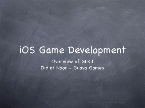 Id Objc Glkit And Overview On Openggl
