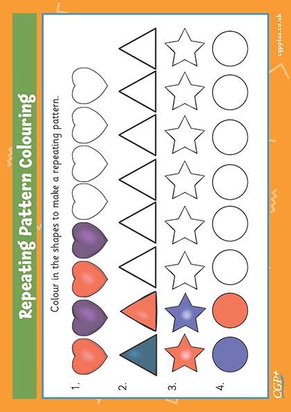 Repeating Number Patterns Ks1 Worksheet Primary Resources