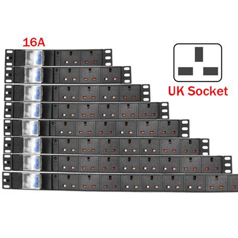 Pdu Power Distribution Unit Wiring Board 3pin Uk Socket Power Strip 16a Air Switch Circuit