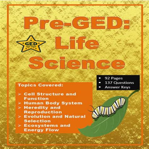 Pre Ged Life Science By Wild And Wacky Worksheets Tpt