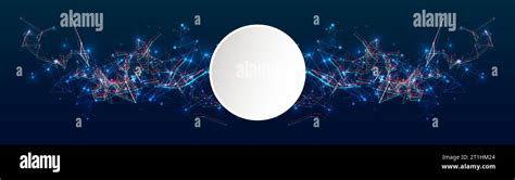 Abstract Polygonal Vector Science Background With Connecting Dots And Lines Stock Vector Image