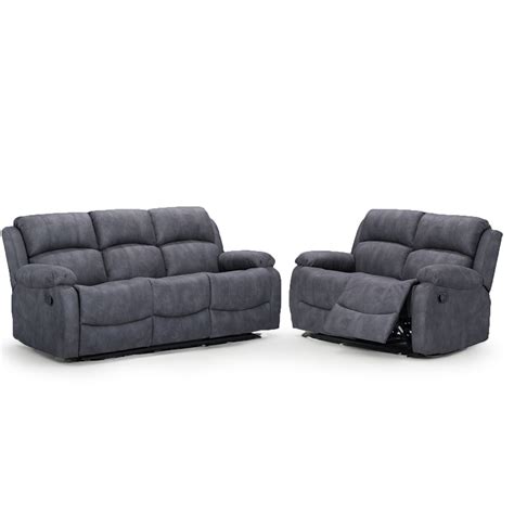 Alaska Manual Suede Fabric 3 2 Reclining Sofa Suite The Online Sofa Shop