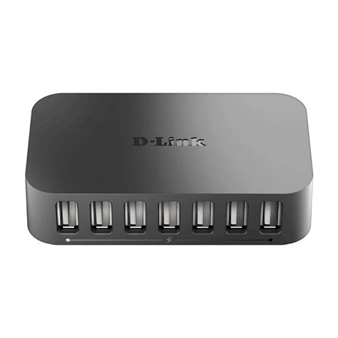 D Link 7 Port Usb 2 0 Hub Black Dub H7 D Link Systems Inc