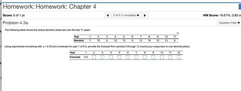 Solved Homework Homework Chapter 4 Score 0 Of 1 Pt 2 Of 5