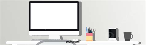 컴퓨터 모니터 책상 기술 배경 키보드 화면 사무실 배경 일러스트 및 사진 무료 다운로드 Pngtree