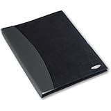 Rexel Soft Touch Display Book Smooth Leather 24 Pockets Black
