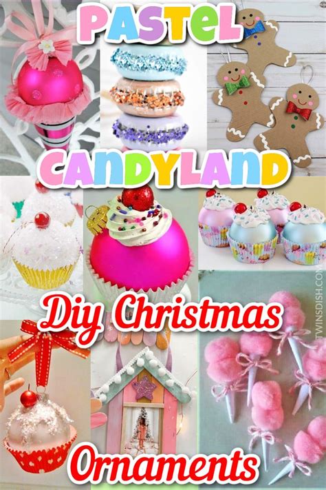 Easy Diy Christmas Ornament Crafts For Your Pastel Candyland Themed