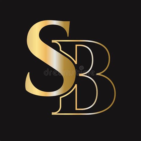 Initial Letter Sb Bs Logo Design Vector Template Monogram Sb Logotype