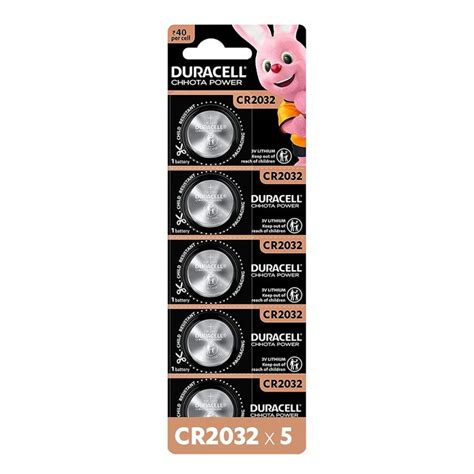 Duracell CR2032 3V Lithium Coin Battery Pack Of 5PCS Machine Batteries