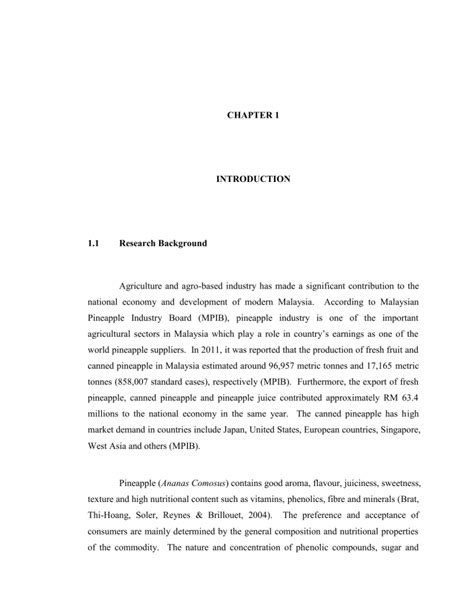 Malaysian Pineapple Cultivars Physicochemical And Sensory Analysis