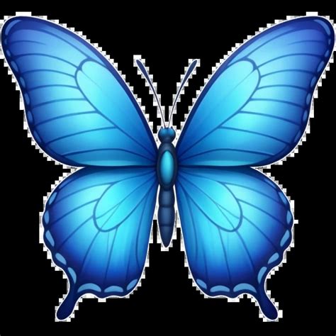 Blue Butterfly Emoji Emoji Ai Emoji Generator