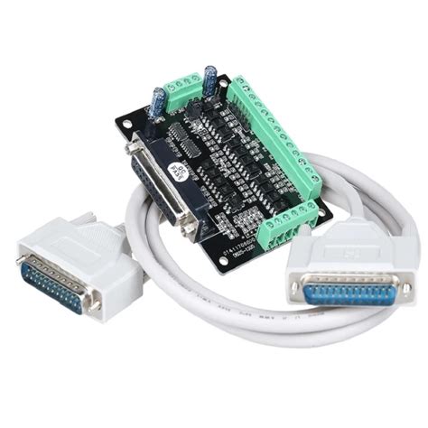 Interface Placa Controladora Cnc Porta Paralela Db25 6 Eixos Para