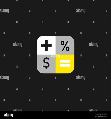 Calculator App Icon Vector Illustration Stock Vector Image Art Alamy