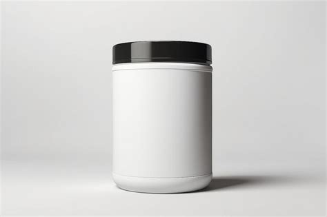 Premium Photo Customizable Protein Powder Tub Mockup For Your Design