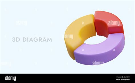 Donut Pie Chart With Sectors Of Different Colors Visualization Of Statistical Data Horizontal