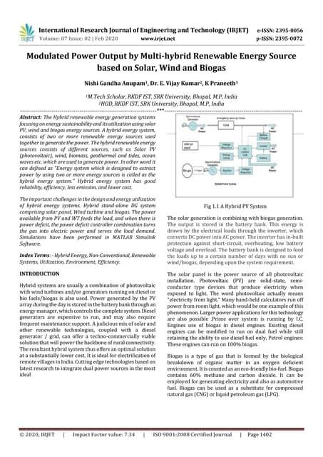 irjet modulated power output by multi hybrid renewable energy source based on solar wind and