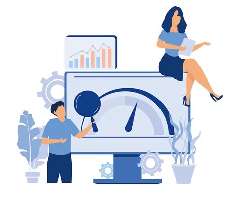 Premium Vector Benchmark Testing Concept Benchmarking Software