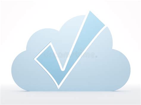 Cloud Computing Check Mark Stock Illustration Illustration Of Isolated Data 88496538