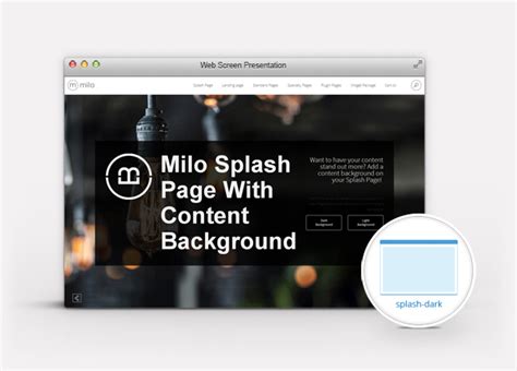 Splash Page Features Premium Weebly Templates Divtag Template Milo