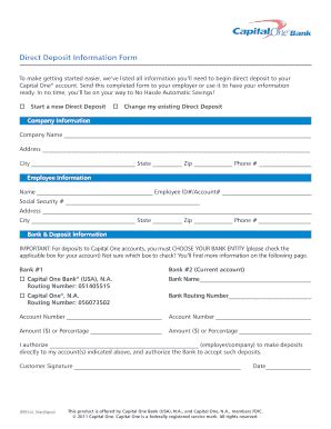 Chase Direct Deposit Form Pdf PdfFiller