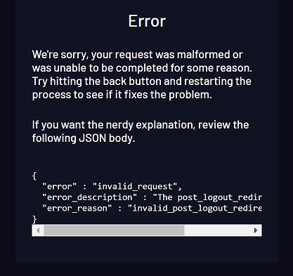 The Post Logout Redirect Uri Is Invalid After Upgrading From Issue Fusionauth