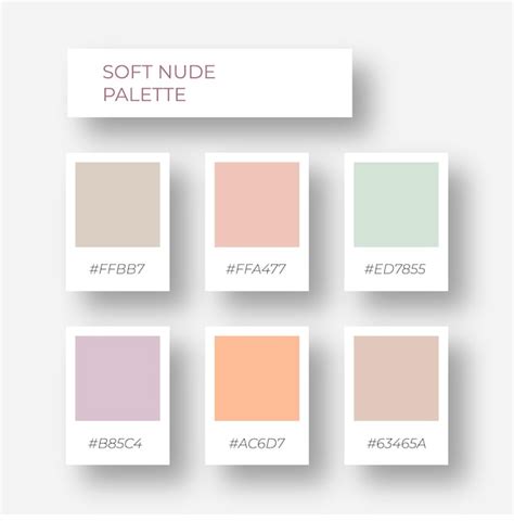 Paleta De Colores De Moda Paleta De Colores Pastel Swatch Colores De