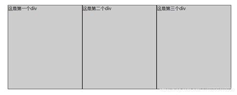 css 实现三个 div 等分排在一行 css将div三等分 csdn博客