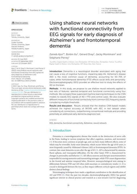 Pdf Using Shallow Neural Networks With Functional Connectivity From