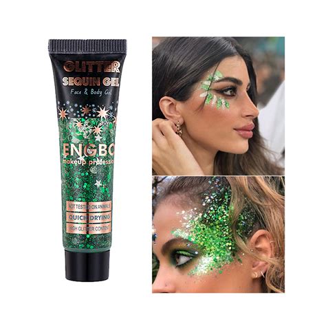 Laser Sequin Gel Face And Body Glitter Eyeshadow Cream Colorful