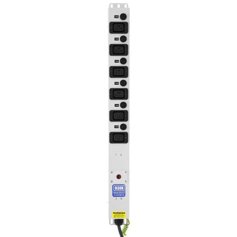 6 Way 16a Iec 60320 C19 Unswitched Individually Fused Neon 32a Plug Pdu Olson Direct