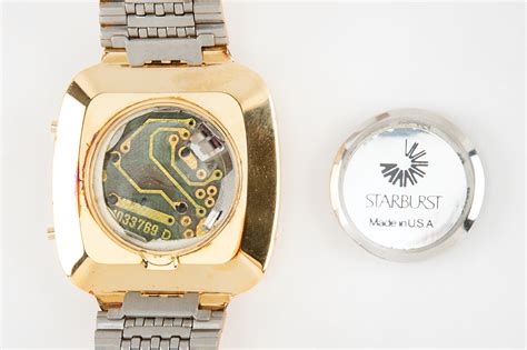 Texas Instruments 1978 Starburst Lcd Analog Watch Rr