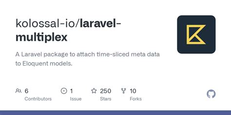 Github Kolossal Iolaravel Multiplex A Laravel Package To Attach Time Sliced Meta Data To