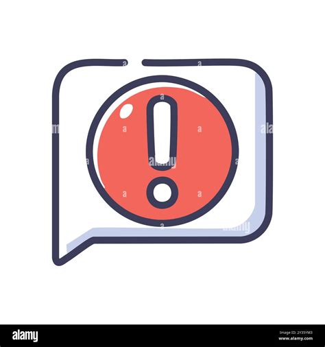 Caution Message Ui Element Stock Vector Images Alamy