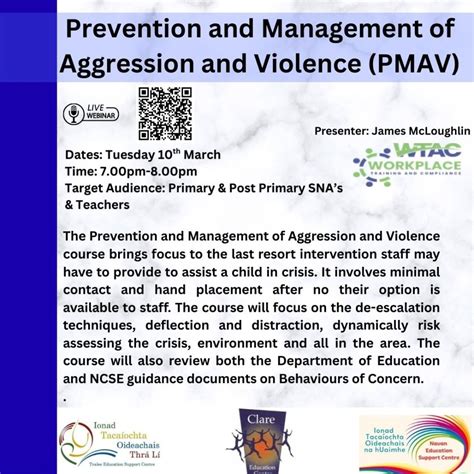 Prevention And Management Of Aggression And Violence Pmav P Pp