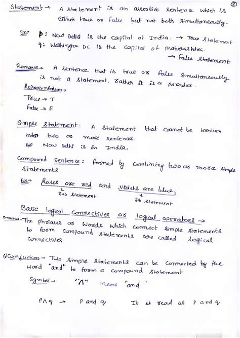 Mathematical Reasoning Notes Learnpick India