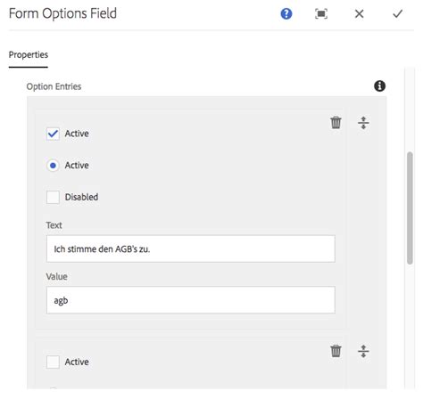 Form Option Entries Have Two Active Fields · Issue 543 · Adobeaem Core Wcm Components · Github