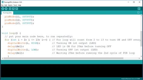 Running Leds Arduino Uno 4 Steps Instructables