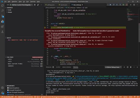 Stack Trace For User Unhandled Exception Does Not Reflect Where It Was