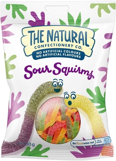 The Natural Confectionery Co Sour Squirms 130 G Buy Now With Express