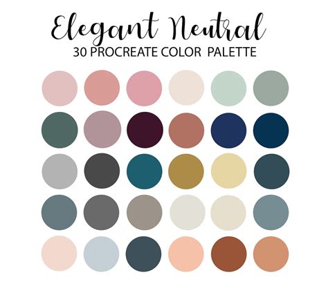 Pastel Procreate Kleurenpalet Hex Code Ipad Kleurenpa