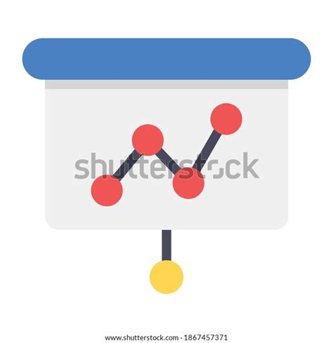 Polyline Chart Showing Concept Business Data Stock Vector Royalty Free 1867457371 Shutterstock